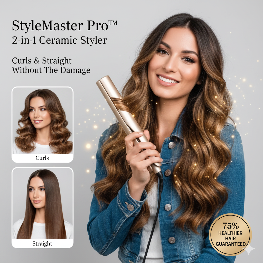 StyleMaster Pro™ - Salon-Quality Curls & Straight Hair in Minutes (+ F ...